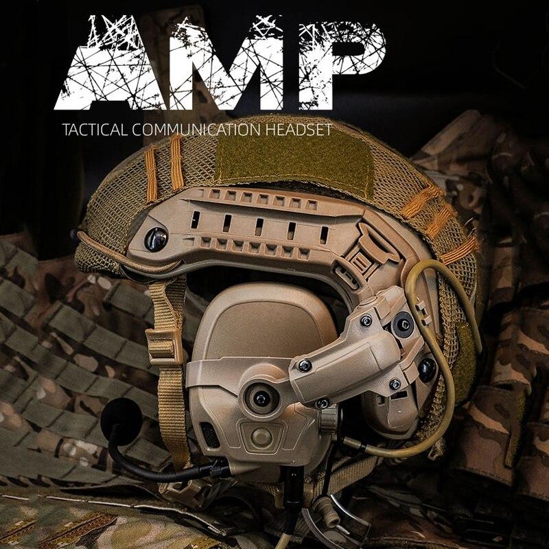 FCS AMP Tactical HeadSet Noise Reduction Military Aviation ...