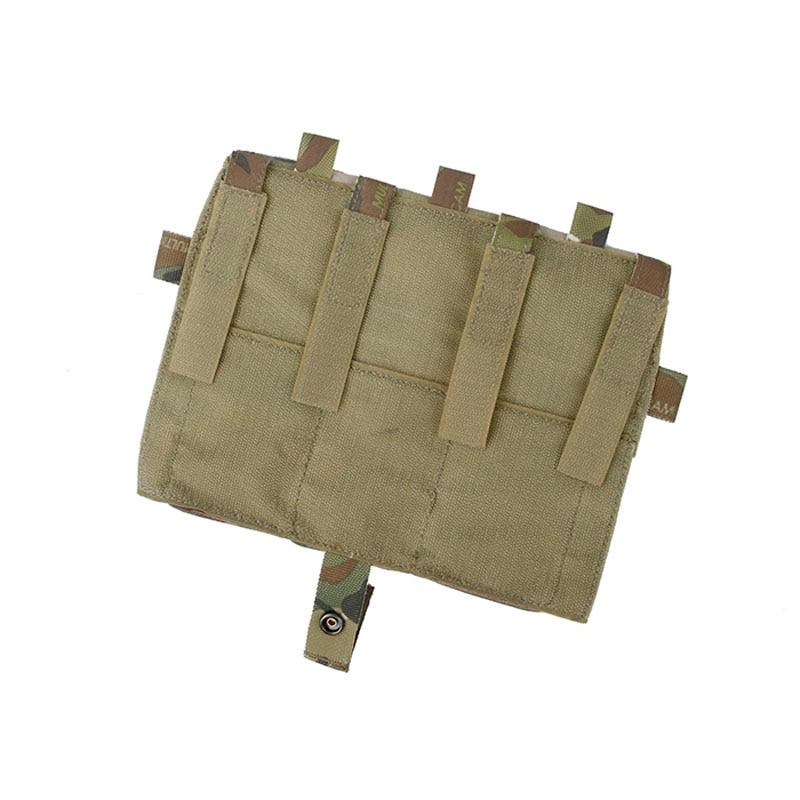 TMC Molle M4 TRIPLE MAG Pouch Multicam Bag for Tactical AVS Vest Front ...